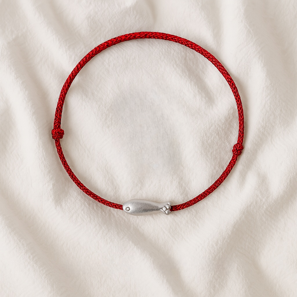 Red String Koi Fish Bracelet – Luck Talisman for Protection & New ...